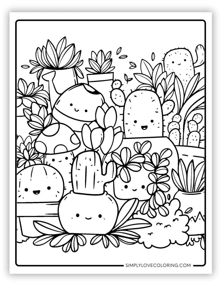 27 Cactus Coloring Pages (Free PDF Printables) - Simply Love Coloring