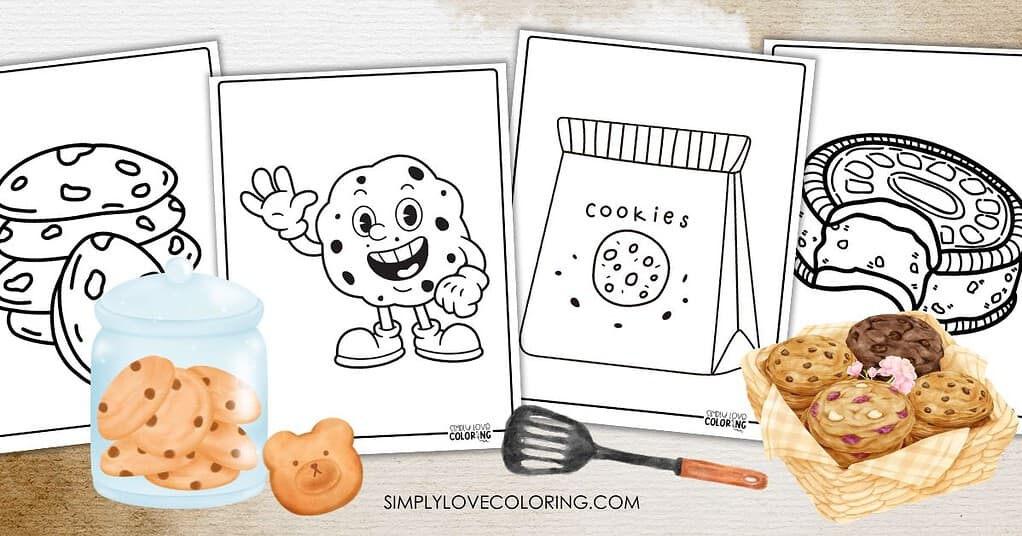 21 Cute Cookie Coloring Pages (Free PDF Printables) - Simply Love Coloring