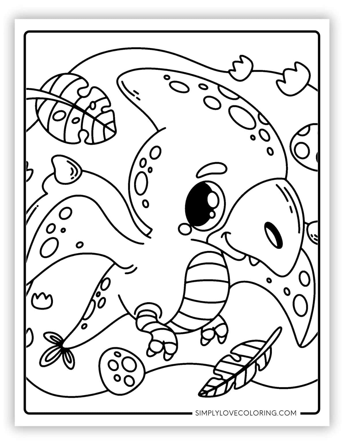 Pterodactyl Coloring Pages (Free PDF Printables) - Simply Love Coloring