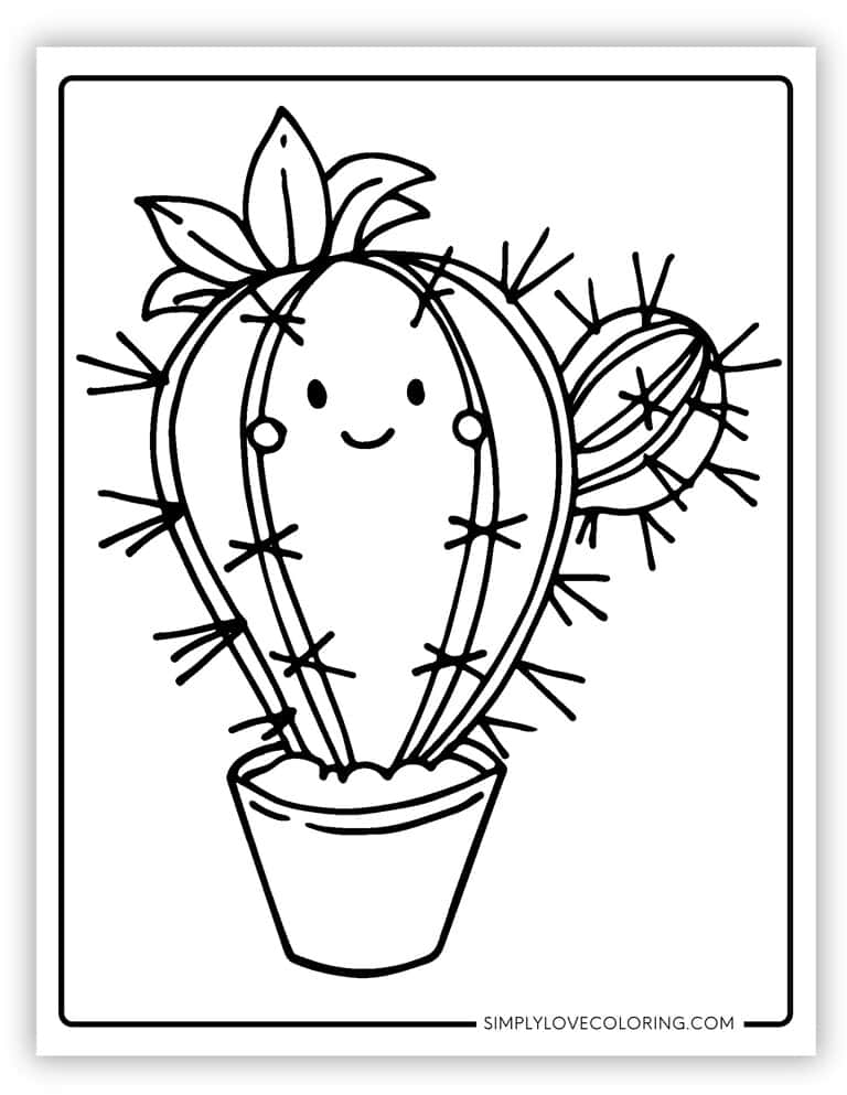 27 Cactus Coloring Pages (Free PDF Printables) - Simply Love Coloring