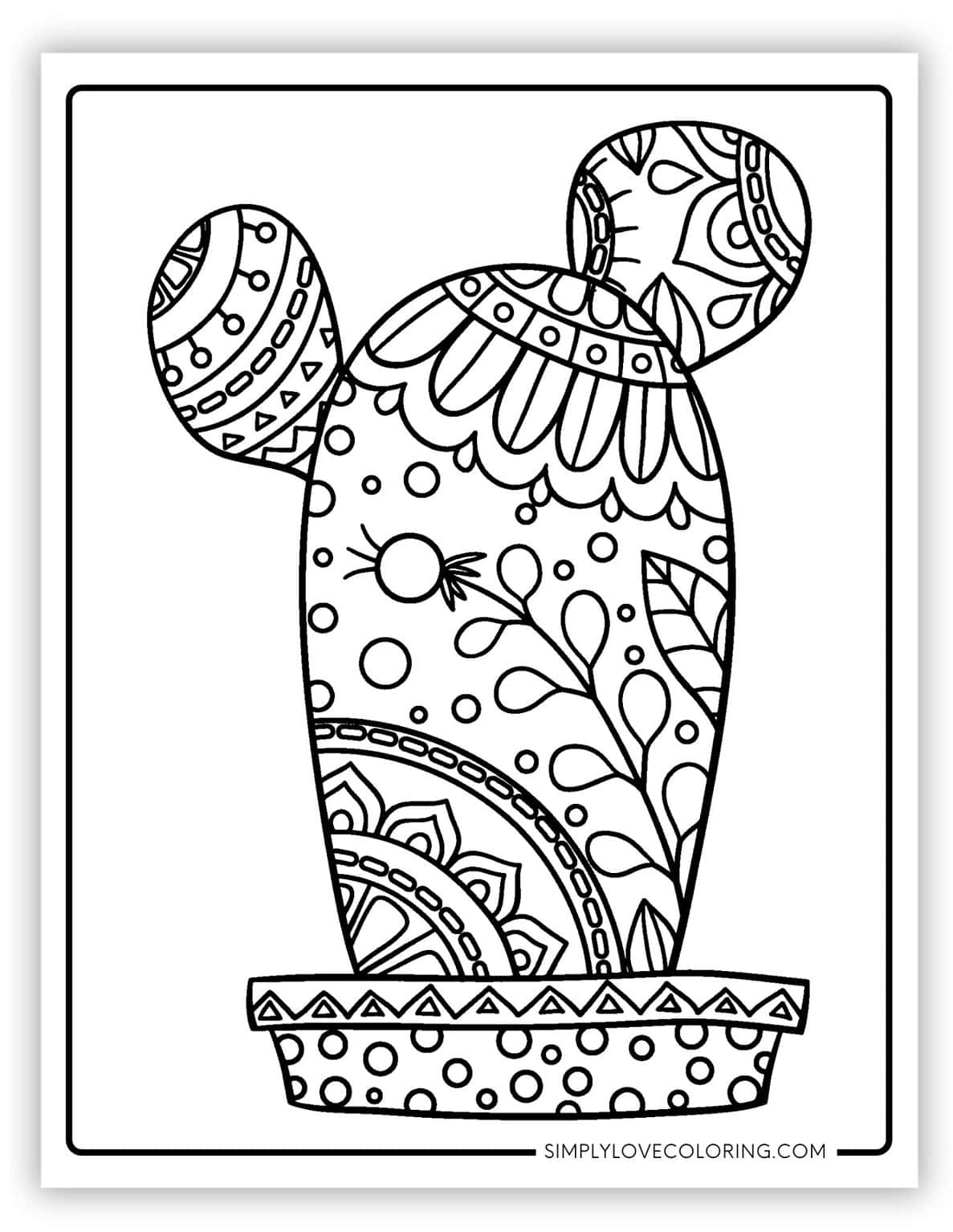 27 Cactus Coloring Pages (Free PDF Printables) - Simply Love Coloring
