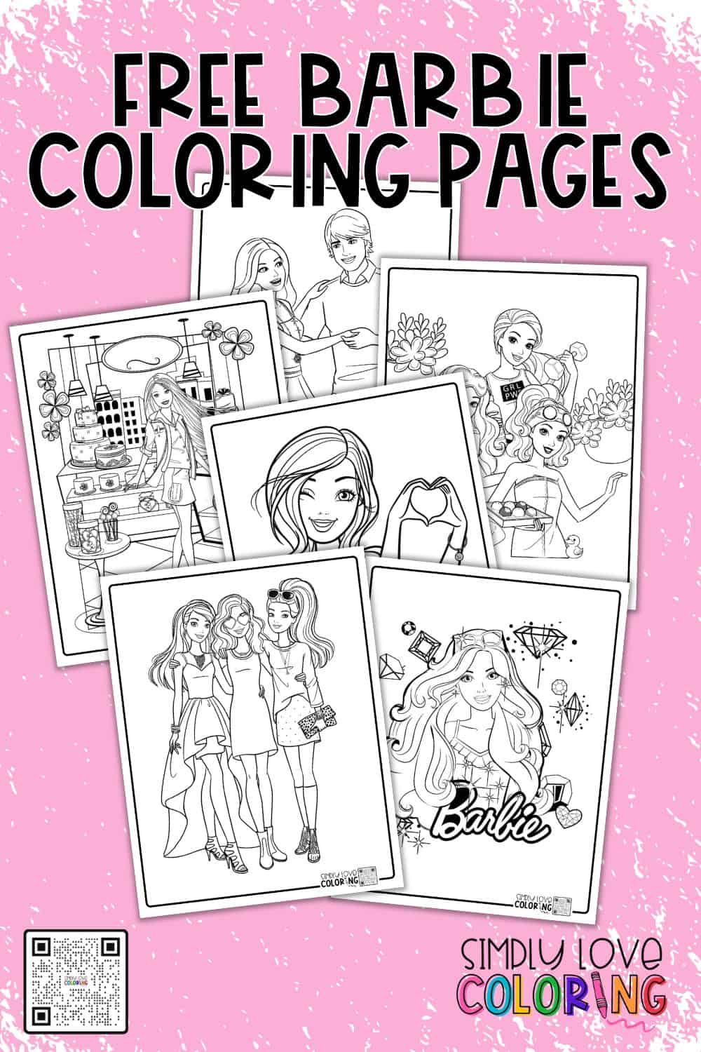 124 Barbie Coloring Pages (Free PDF Printables) - Simply Love Coloring