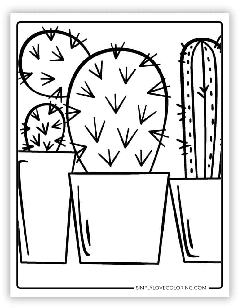 27 Cactus Coloring Pages (Free PDF Printables) - Simply Love Coloring
