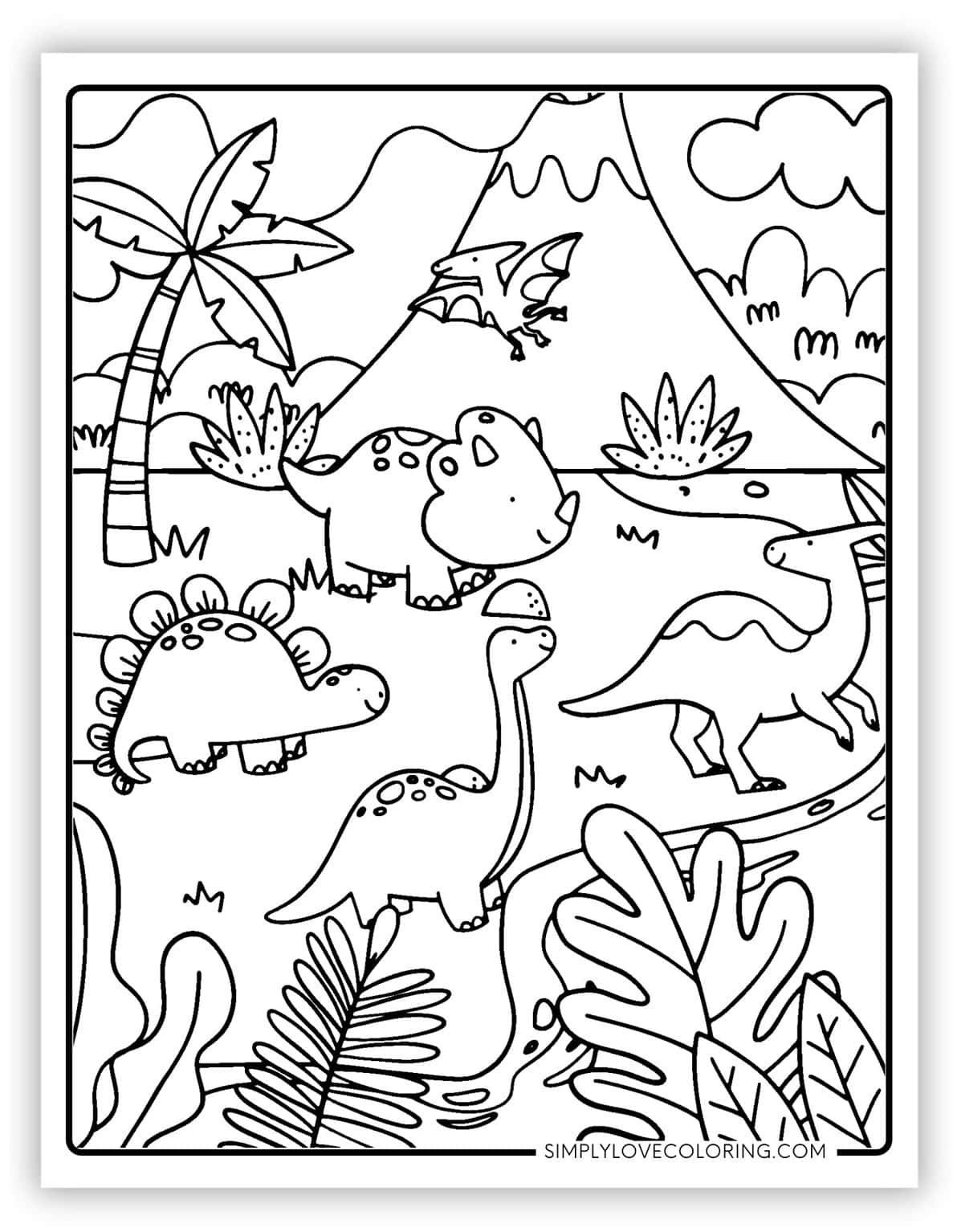 Pterodactyl Coloring Pages (Free PDF Printables) - Simply Love Coloring