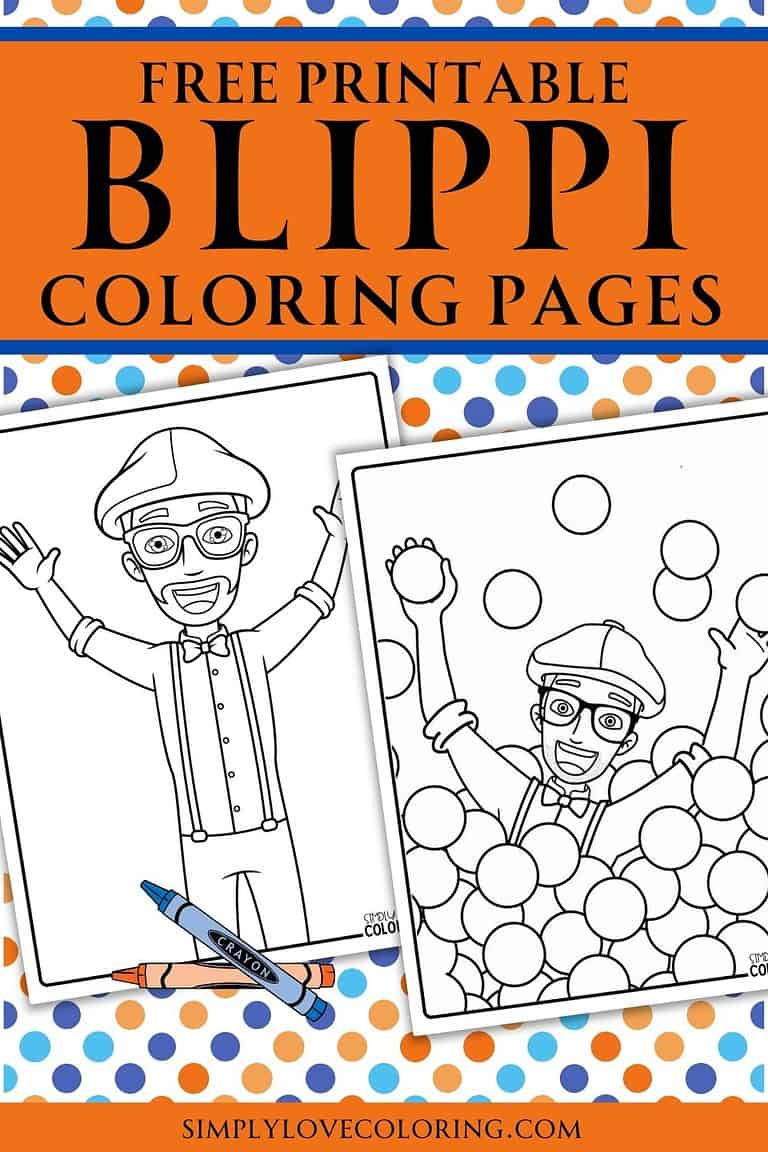 Blippi Coloring Pages (Free PDF Printables) - Simply Love Coloring