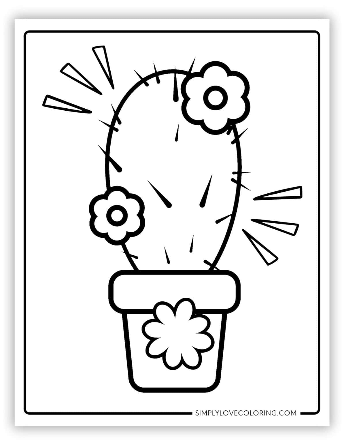 27 Cactus Coloring Pages (Free PDF Printables) - Simply Love Coloring