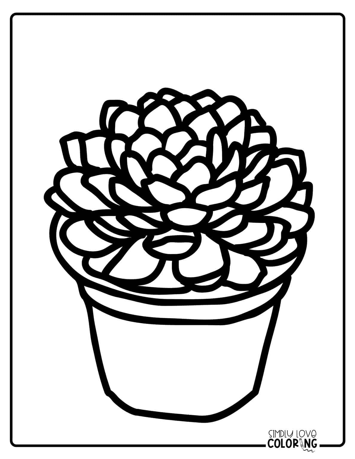 Succulent Plants Coloring Pages (Free PDF Printables) - Simply Love ...