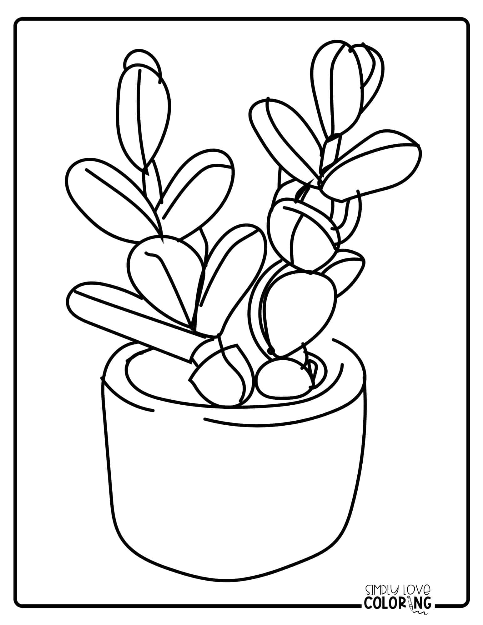 Succulent Plants Coloring Pages (Free PDF Printables) - Simply Love ...