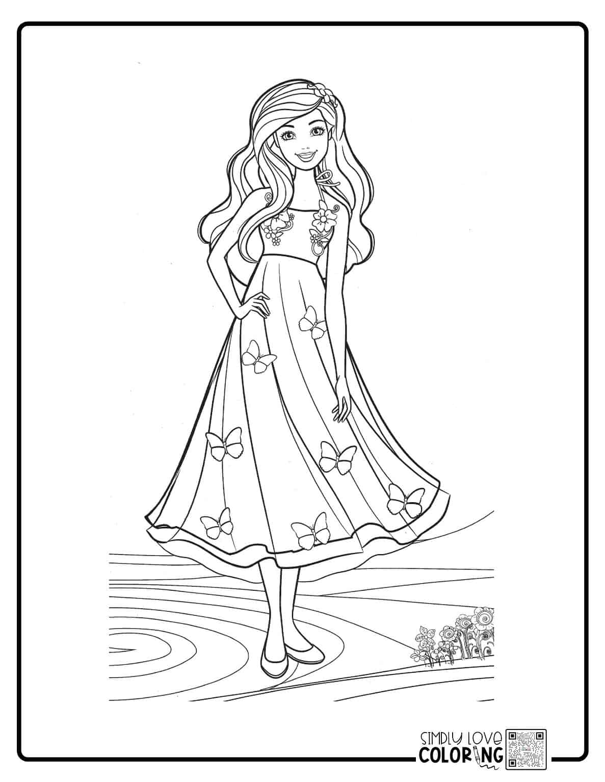 124 Barbie Coloring Pages (Free PDF Printables) - Simply Love Coloring
