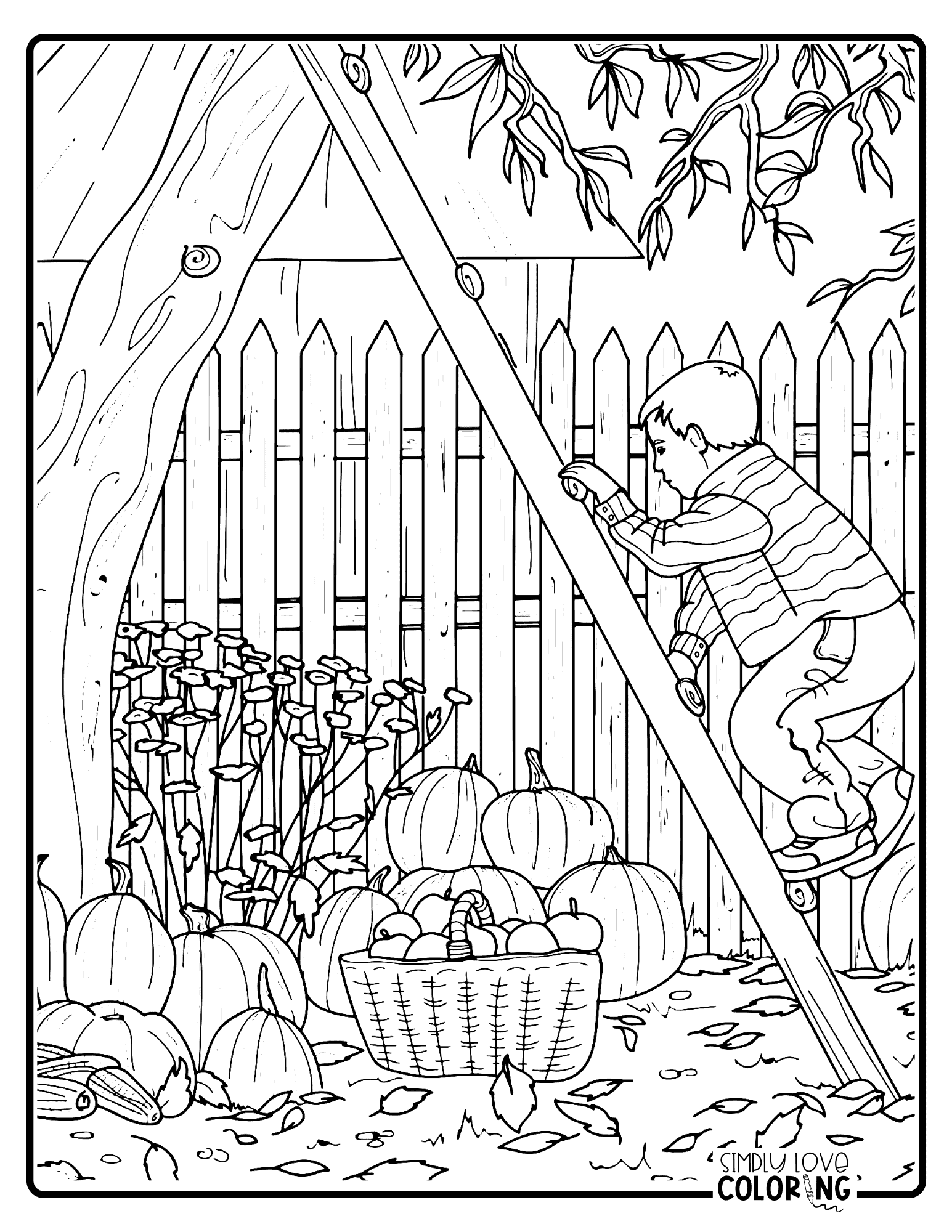 Treehouse Coloring Pages (Free PDF Printables) - Simply Love Coloring