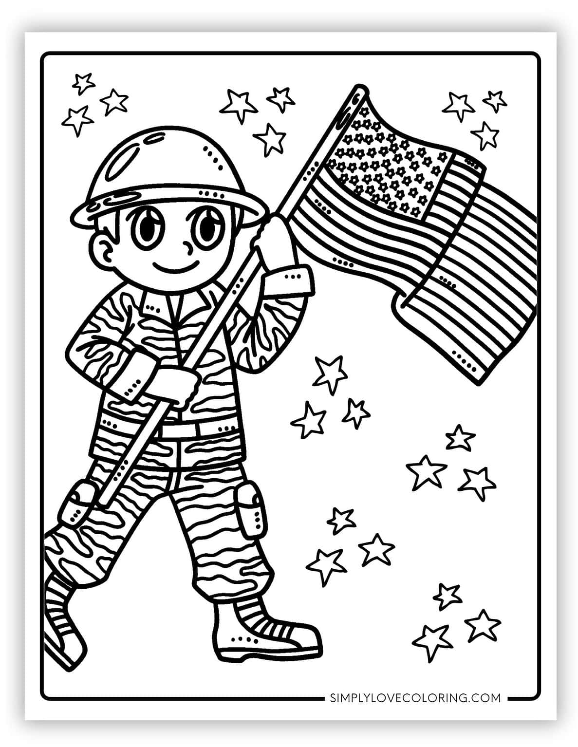 Military Coloring Pages (people) (Free PDF Printables) - Simply Love ...