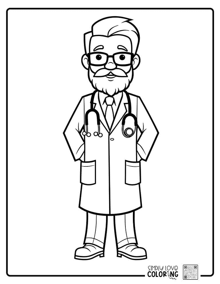 43 Medical Professionals Coloring Pages (Free PDF Printables) - Simply ...