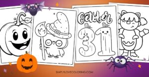 84 Free Halloween Coloring Pages (Free PDF Printables) - Simply Love ...