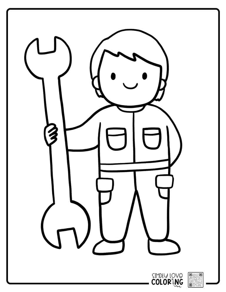 Professions Coloring Pages (Free PDF Printables) - Simply Love Coloring