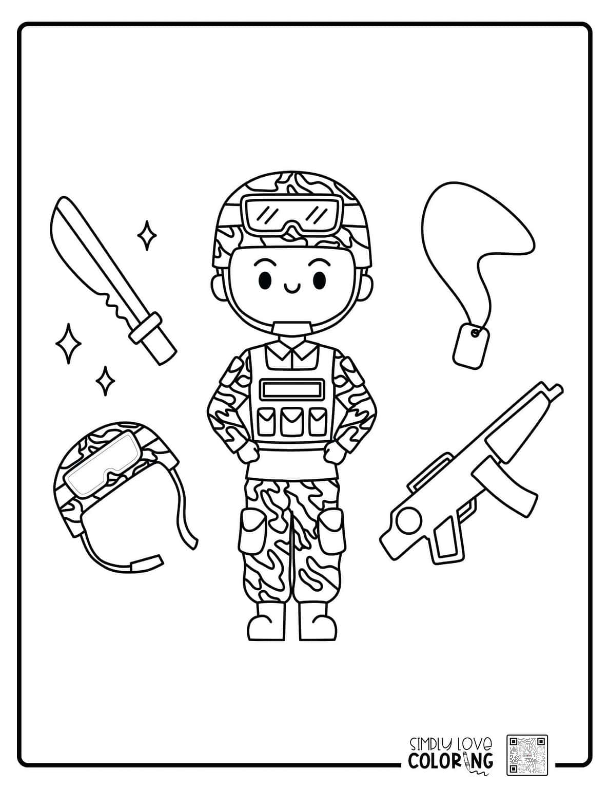 Military Coloring Pages (people) (Free PDF Printables) - Simply Love ...