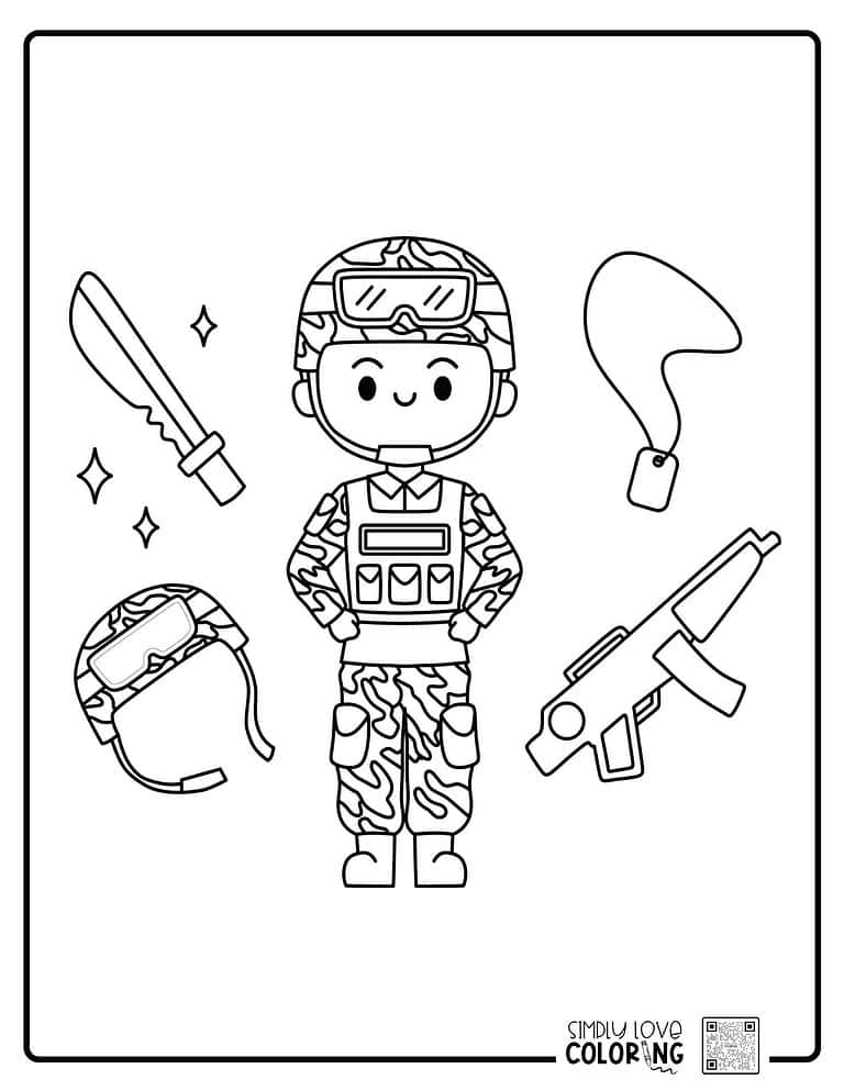 Military Coloring Pages (people) (Free PDF Printables) - Simply Love ...