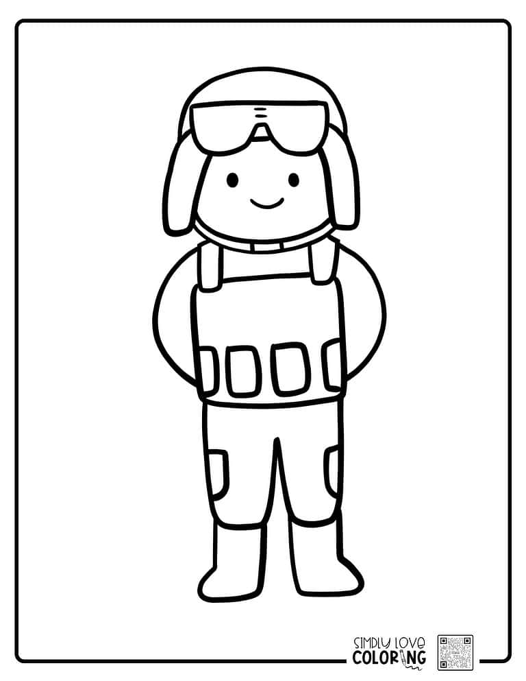 Military Coloring Pages (people) (Free PDF Printables) - Simply Love ...