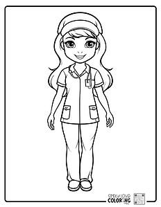 43 Medical Professionals Coloring Pages (Free PDF Printables) - Simply ...