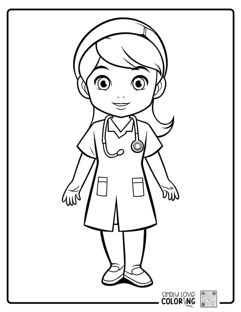 43 Medical Professionals Coloring Pages (Free PDF Printables) - Simply ...