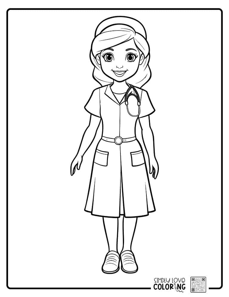 43 Medical Professionals Coloring Pages (Free PDF Printables) - Simply ...