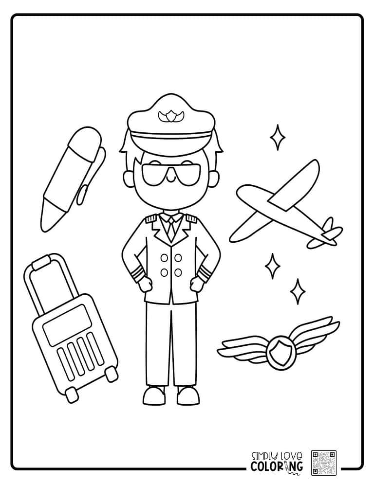 92 Fun Jobs Coloring Pages (Free PDF Printables) - Simply Love Coloring