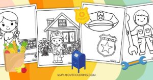 132 Professions Coloring Pages (Free PDF Printables) - Simply Love Coloring