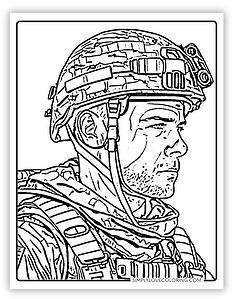 Military Coloring Pages (people) (Free PDF Printables) - Simply Love ...