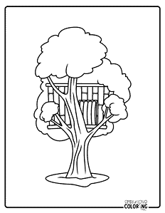 Treehouse Coloring Pages (Free PDF Printables) - Simply Love Coloring