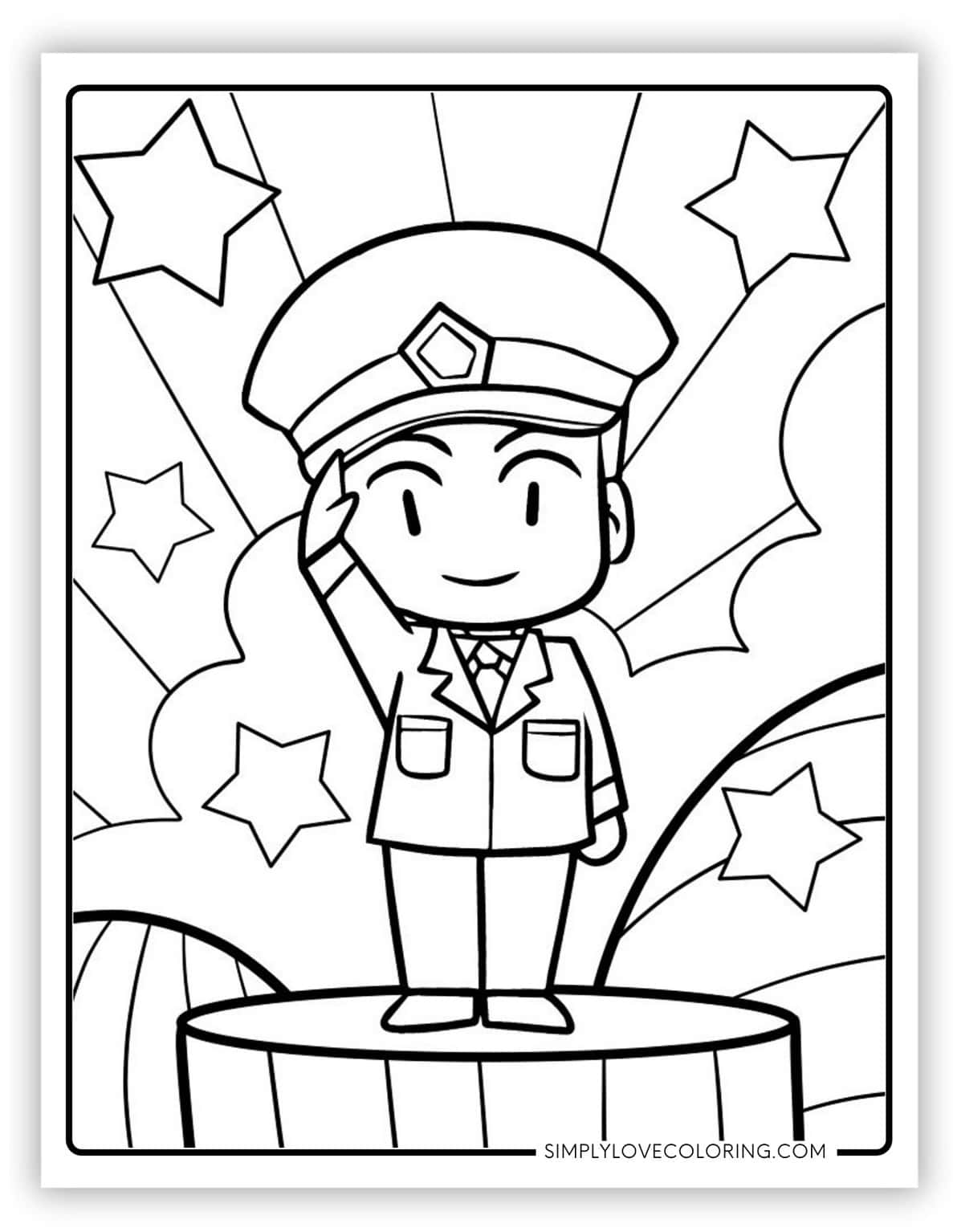 Military Coloring Pages (people) (Free PDF Printables) - Simply Love ...