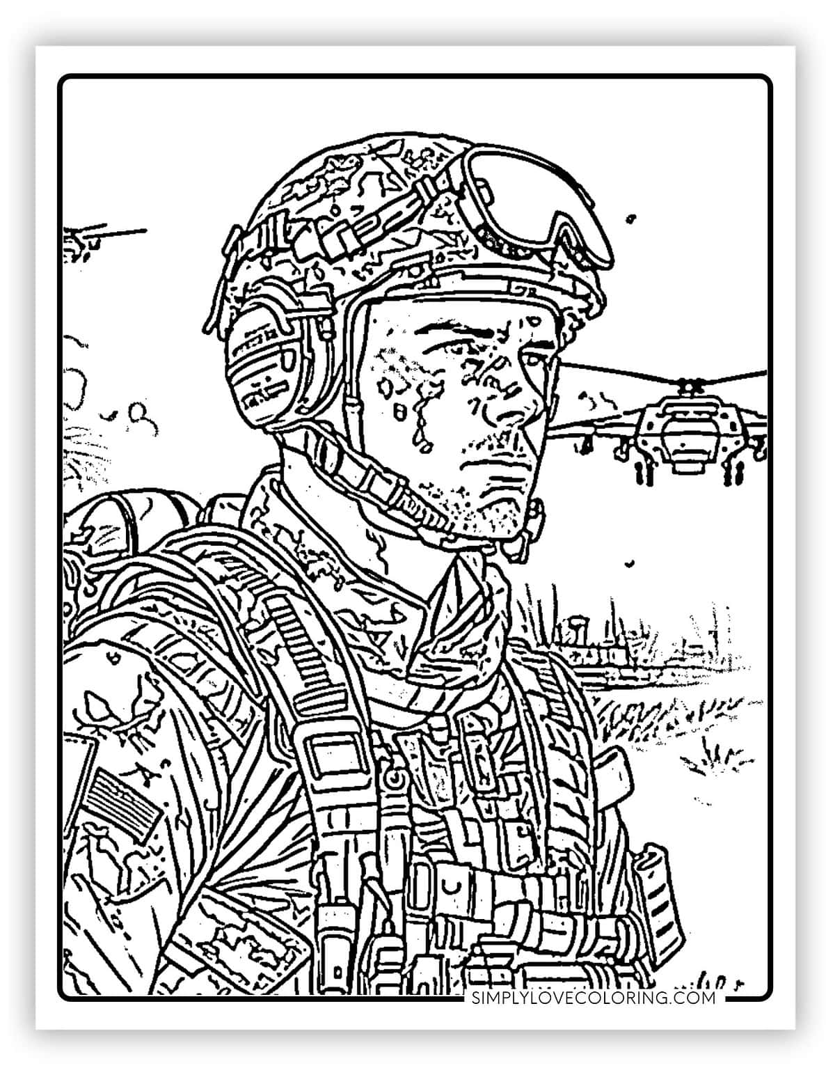 Military Coloring Pages (people) (Free PDF Printables) - Simply Love ...