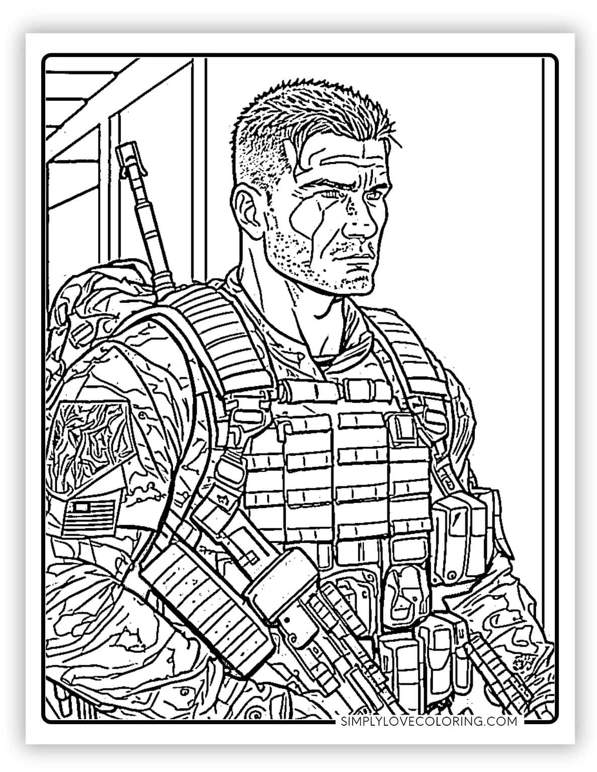 Military Coloring Pages (people) (Free PDF Printables) - Simply Love ...