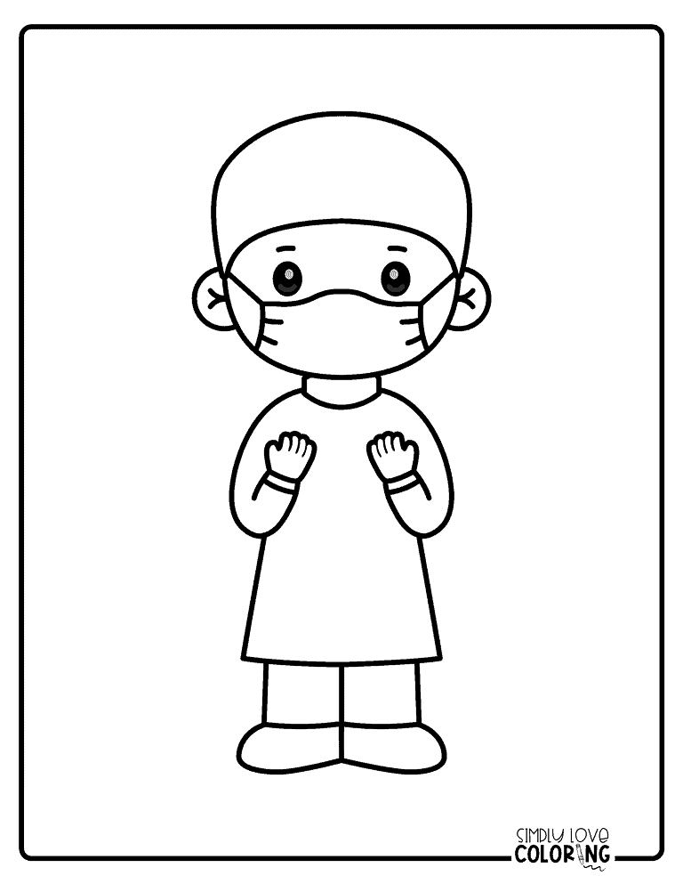 43 Medical Professionals Coloring Pages (Free PDF Printables) - Simply ...