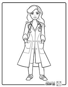 43 Medical Professionals Coloring Pages (Free PDF Printables) - Simply ...