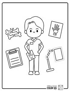 43 Medical Professionals Coloring Pages (Free PDF Printables) - Simply ...