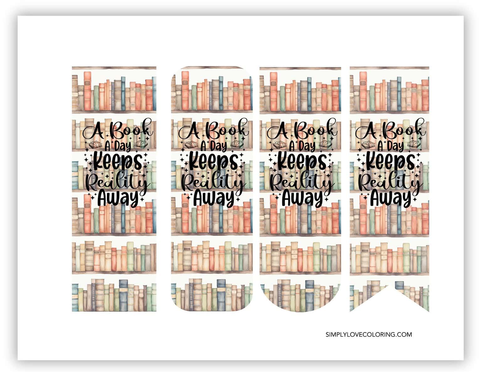 31 Bookmarks (Free PDF Printables Ready to Use, Coloring, and Templates ...