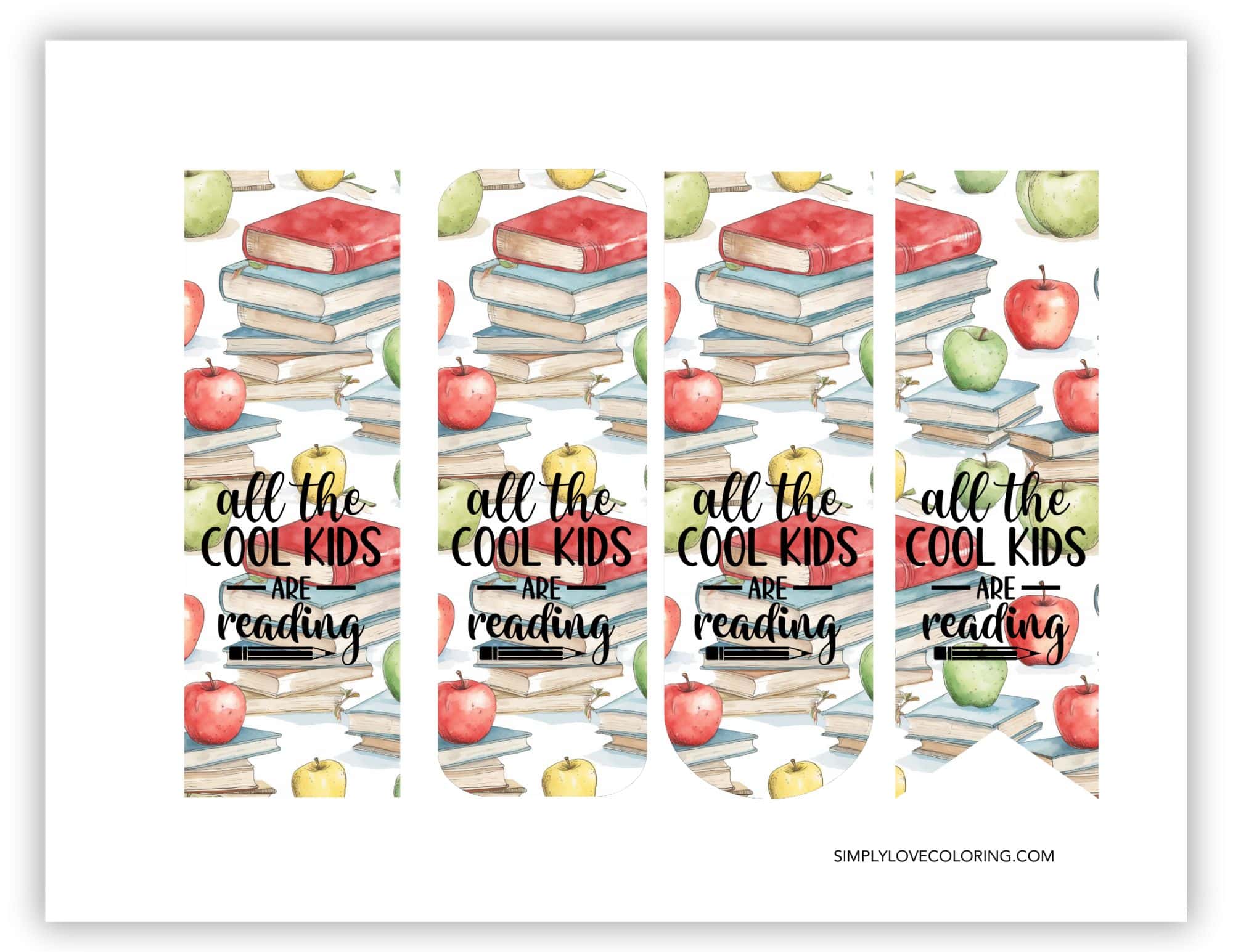 Bookmarks (Ready to Use, Coloring, and Templates) - Simply Love Coloring