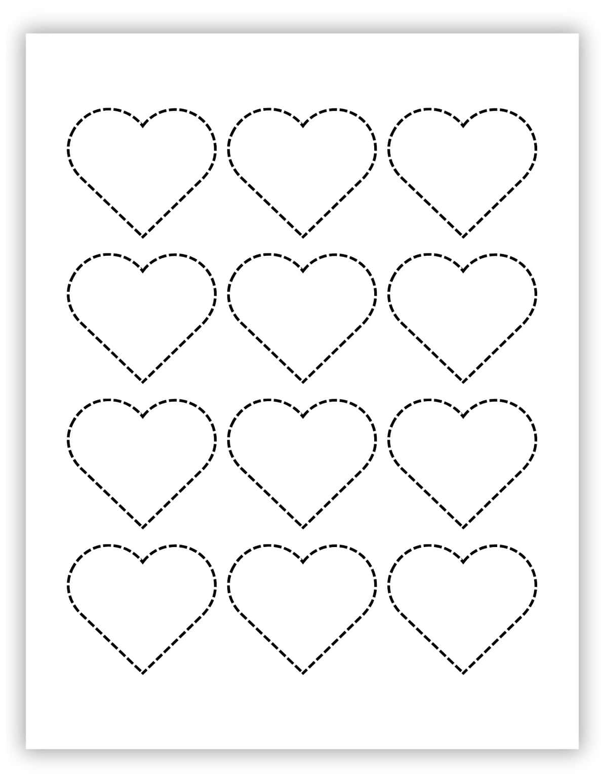 32 Heart Templates (Free PDF Printables) - Simply Love Coloring
