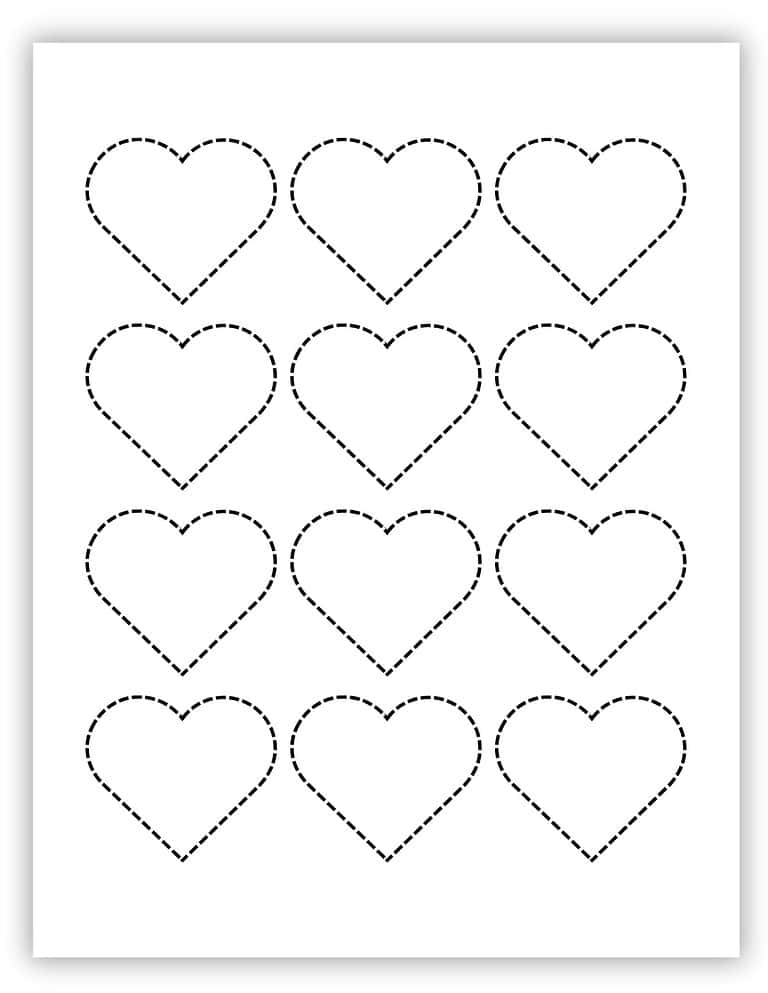 32 Heart Templates (Free PDF Printables) - Simply Love Coloring