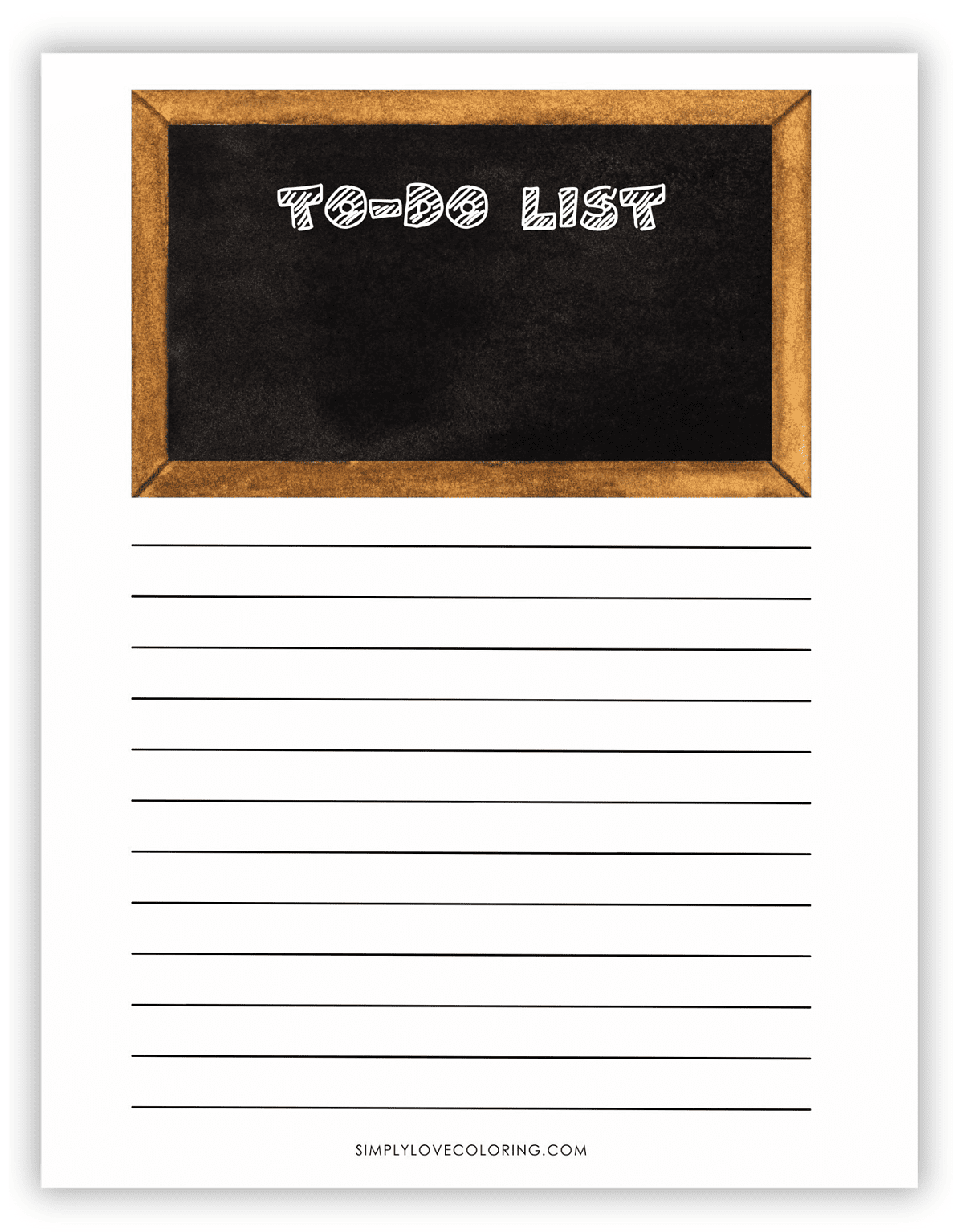 13 To-Do List Printables (Free PDF Printables) - Simply Love Coloring