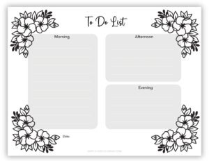 13 To-Do List Printables (Free PDF Printables) - Simply Love Coloring