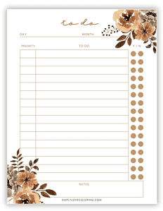 13 To-Do List Printables (Free PDF Printables) - Simply Love Coloring