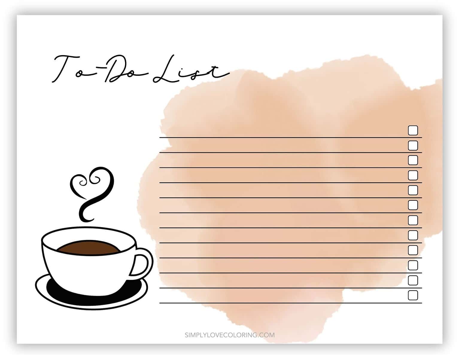 13 To-Do List Printables (Free PDF Printables) - Simply Love Coloring