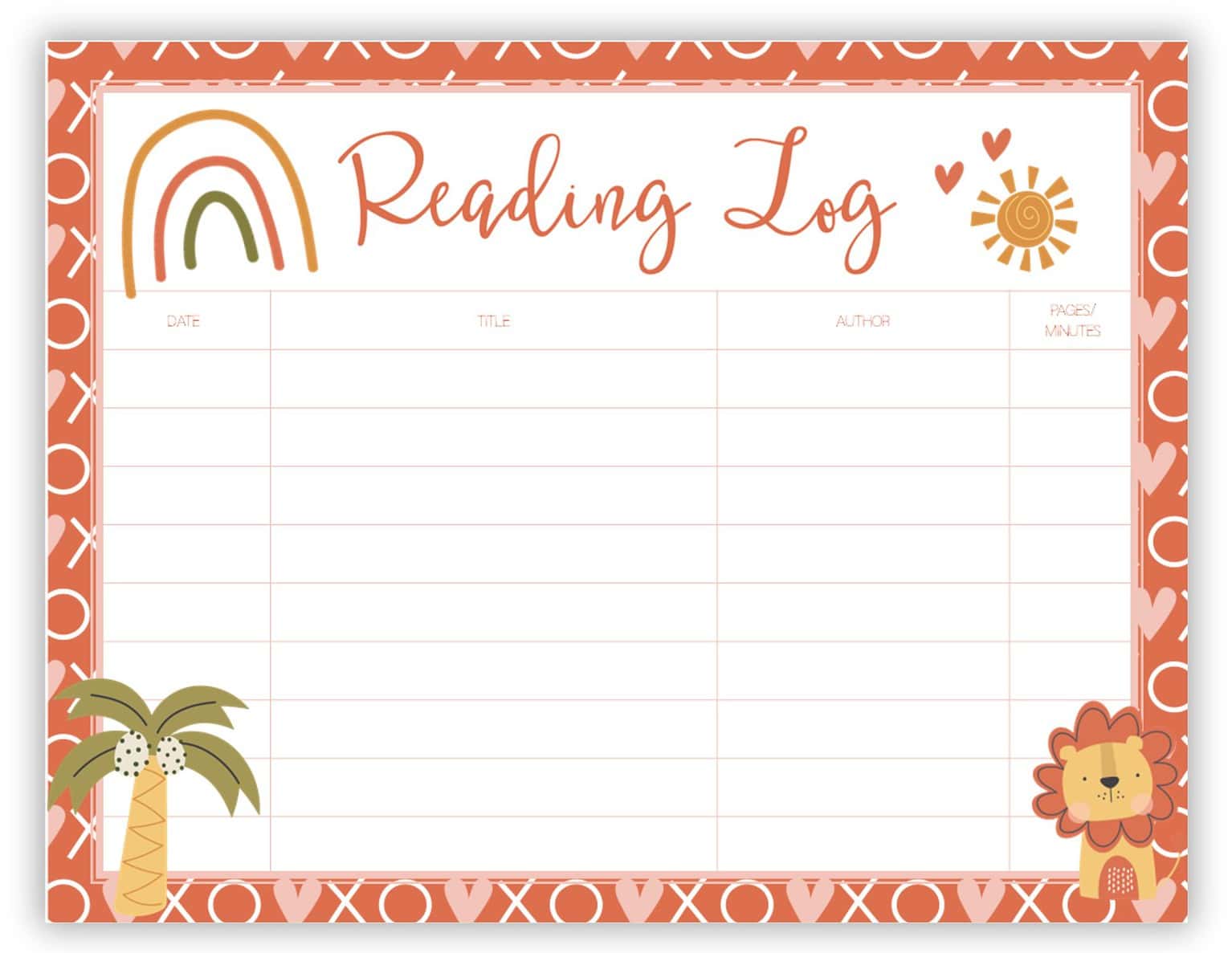 18 Reading Log Printables (Free PDF Printables) - Simply Love Coloring