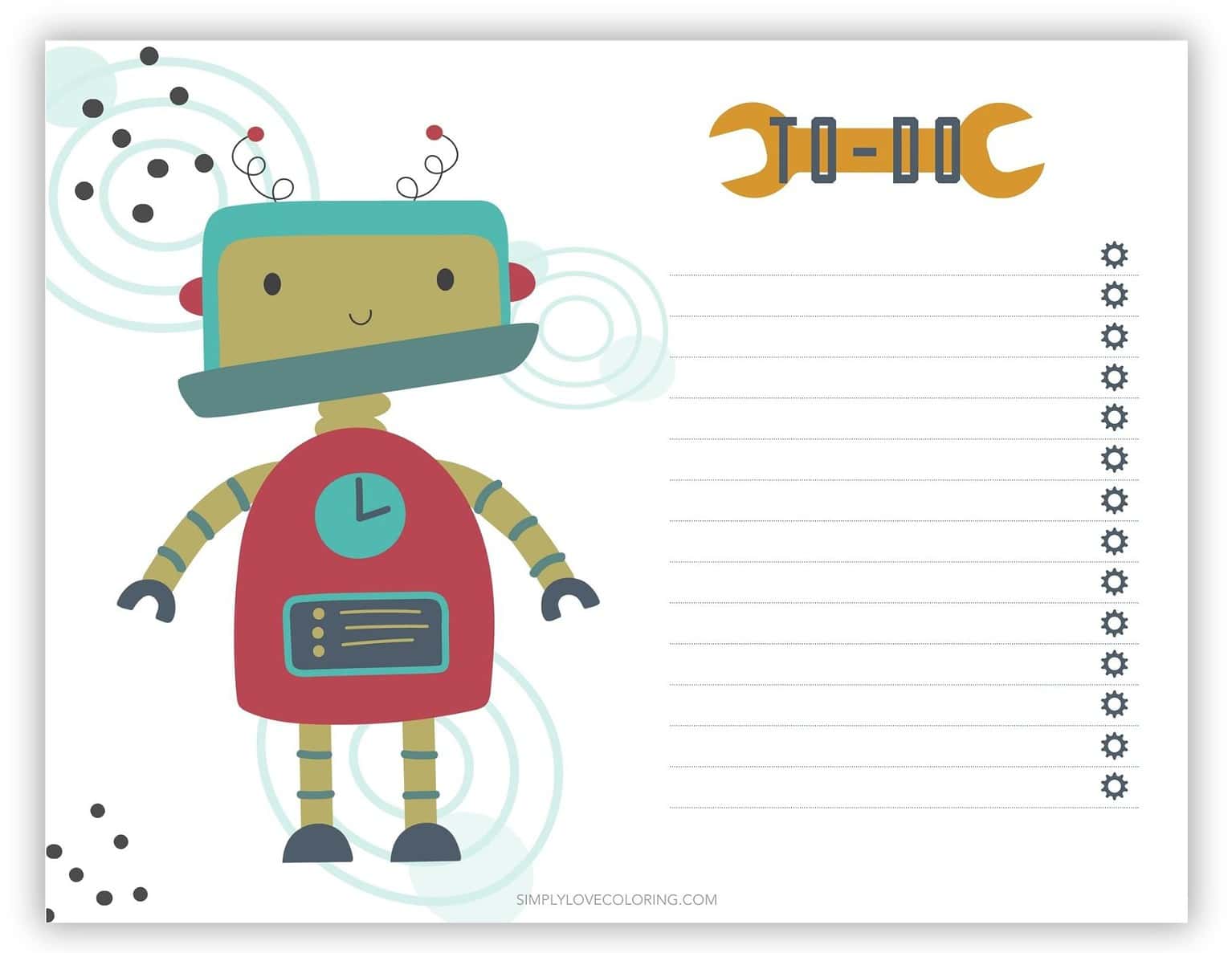 13 To-Do List Printables (Free PDF Printables) - Simply Love Coloring