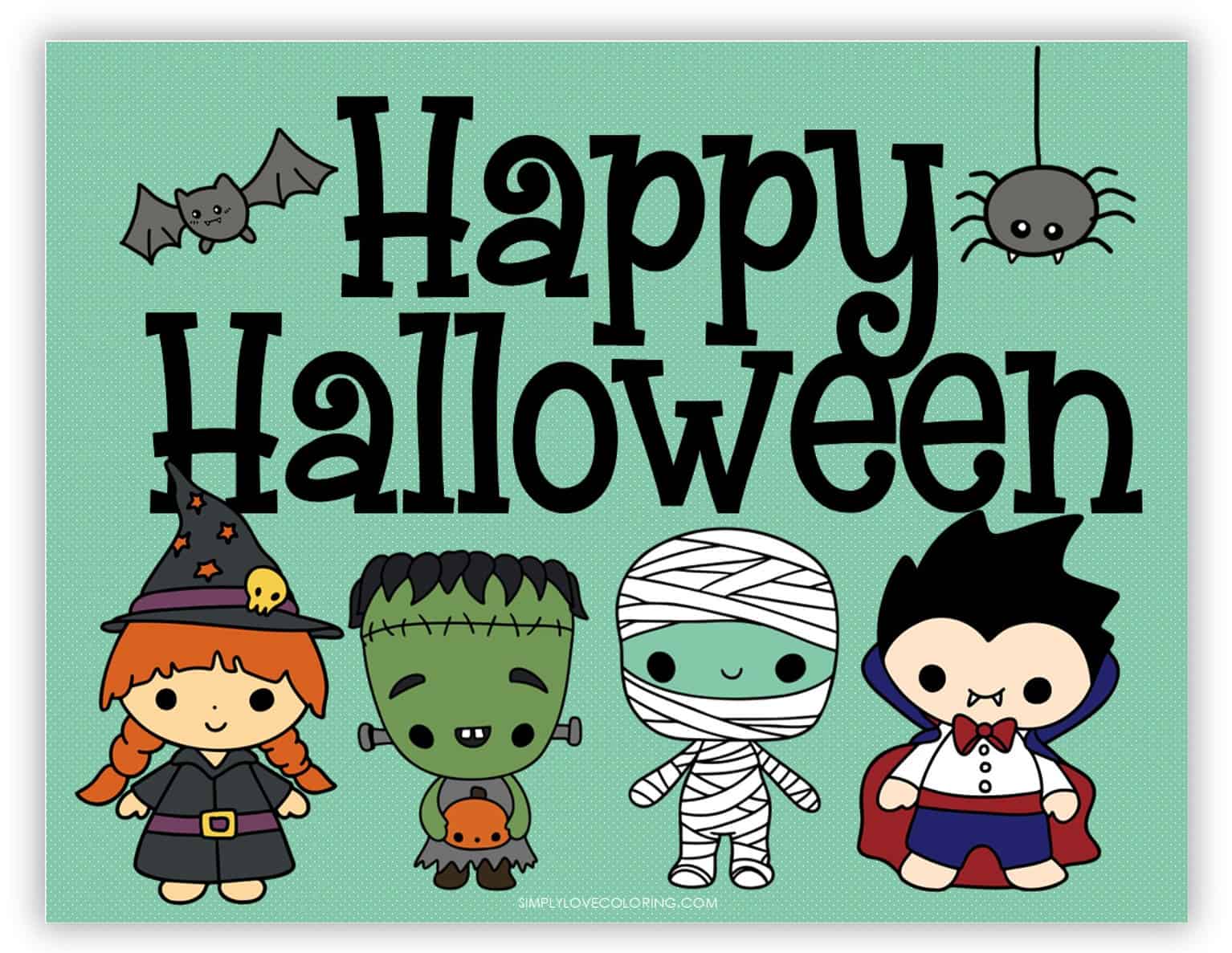 12 Happy Halloween Sign Printables (Free PDF Downloads) - Simply Love ...