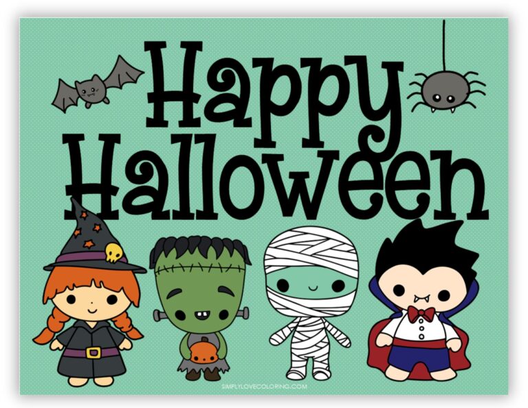 12 Happy Halloween Sign Printables (Free PDF Downloads) - Simply Love ...