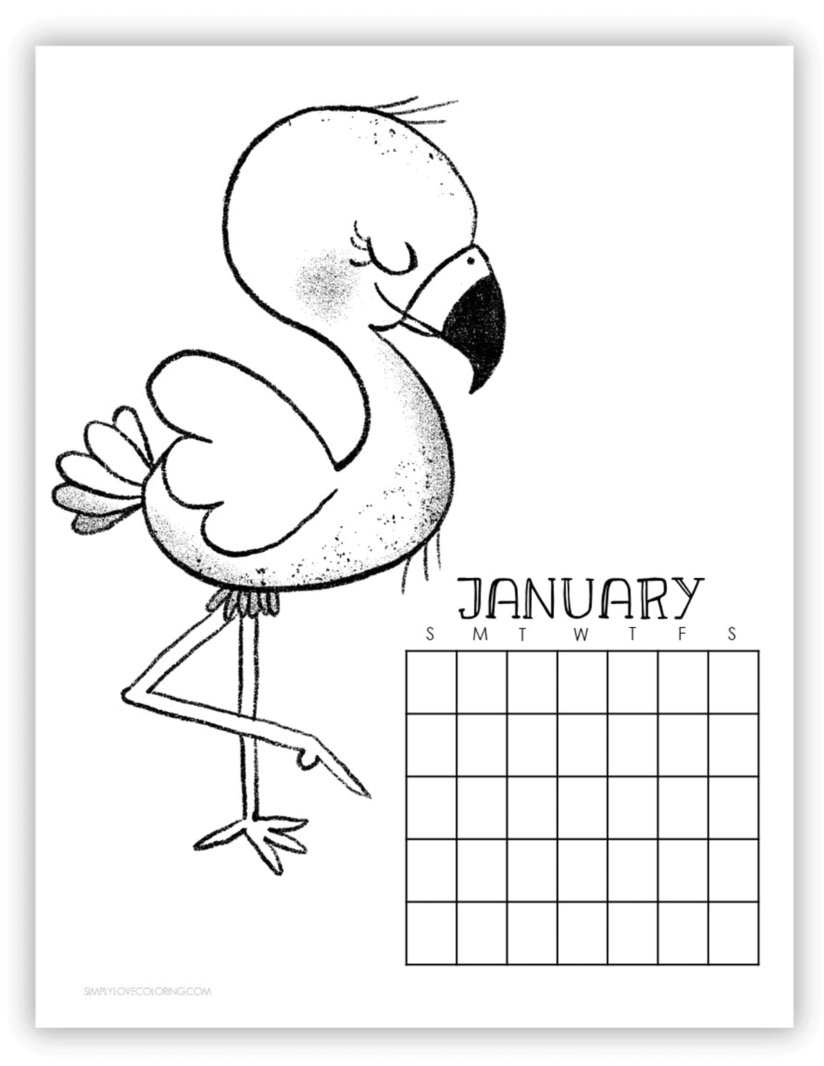 12 Undated Calendars (Free PDF Printables) - Simply Love Coloring