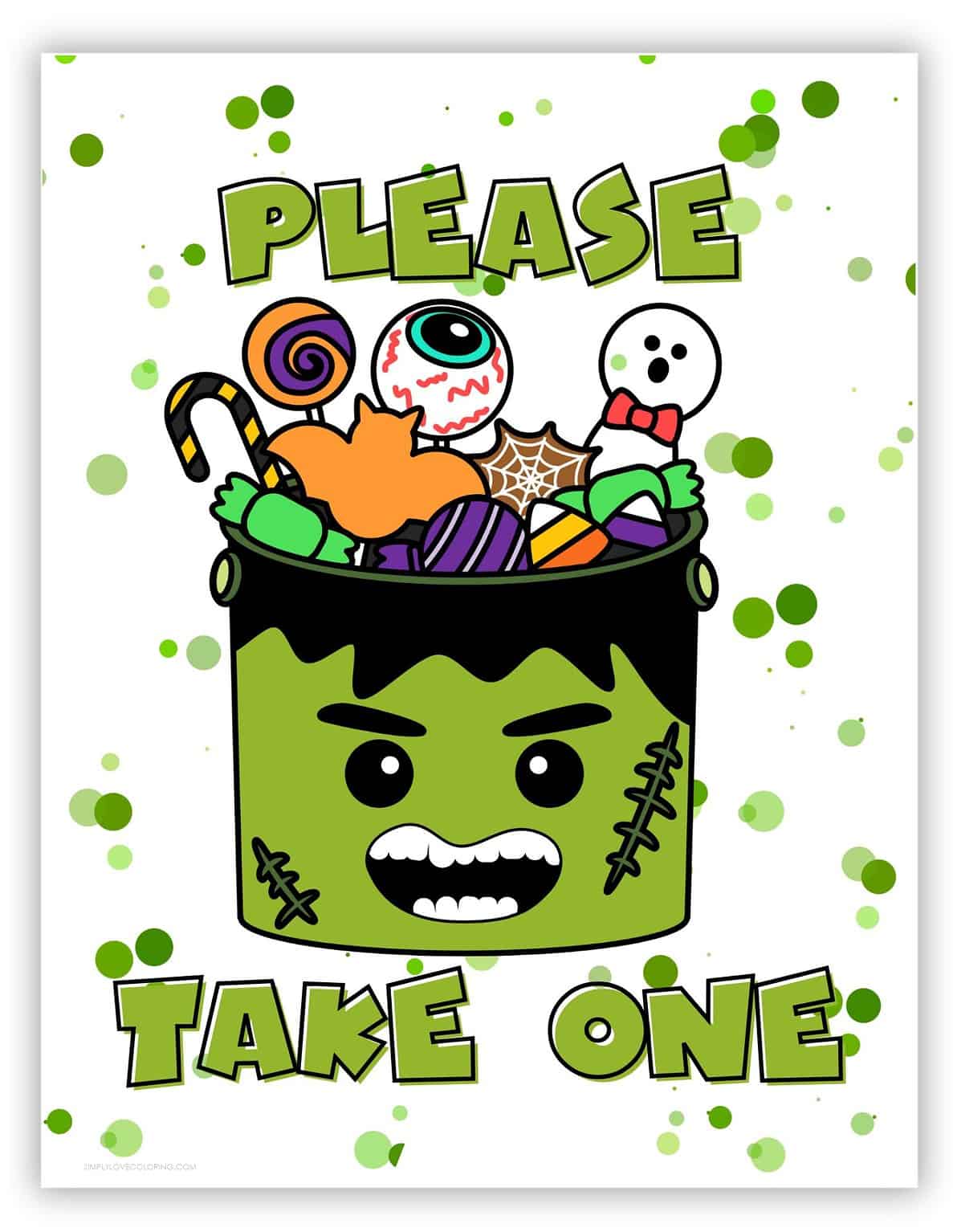 56 'Please Take One' Halloween Sign Printables (Free PDF Download ...