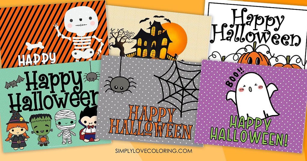 12 Happy Halloween Sign Printables (Free PDF Downloads) - Simply Love ...