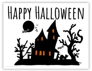 12 Happy Halloween Sign Printables (Free PDF Downloads) - Simply Love ...